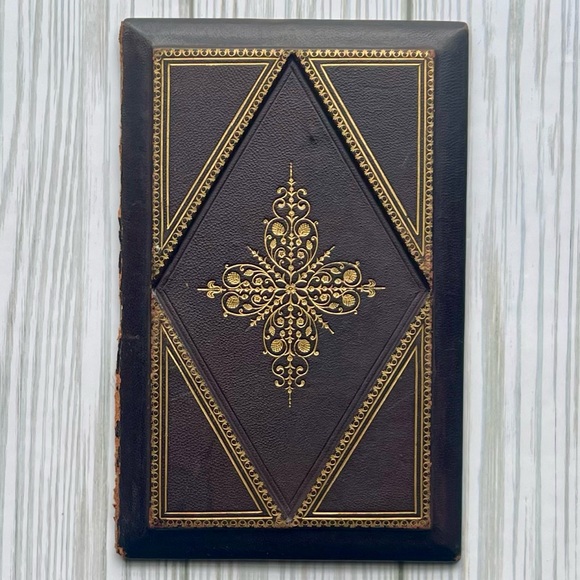 Vintage | Accents | Vintage Leather Decorative Antique Hardcover Book ...